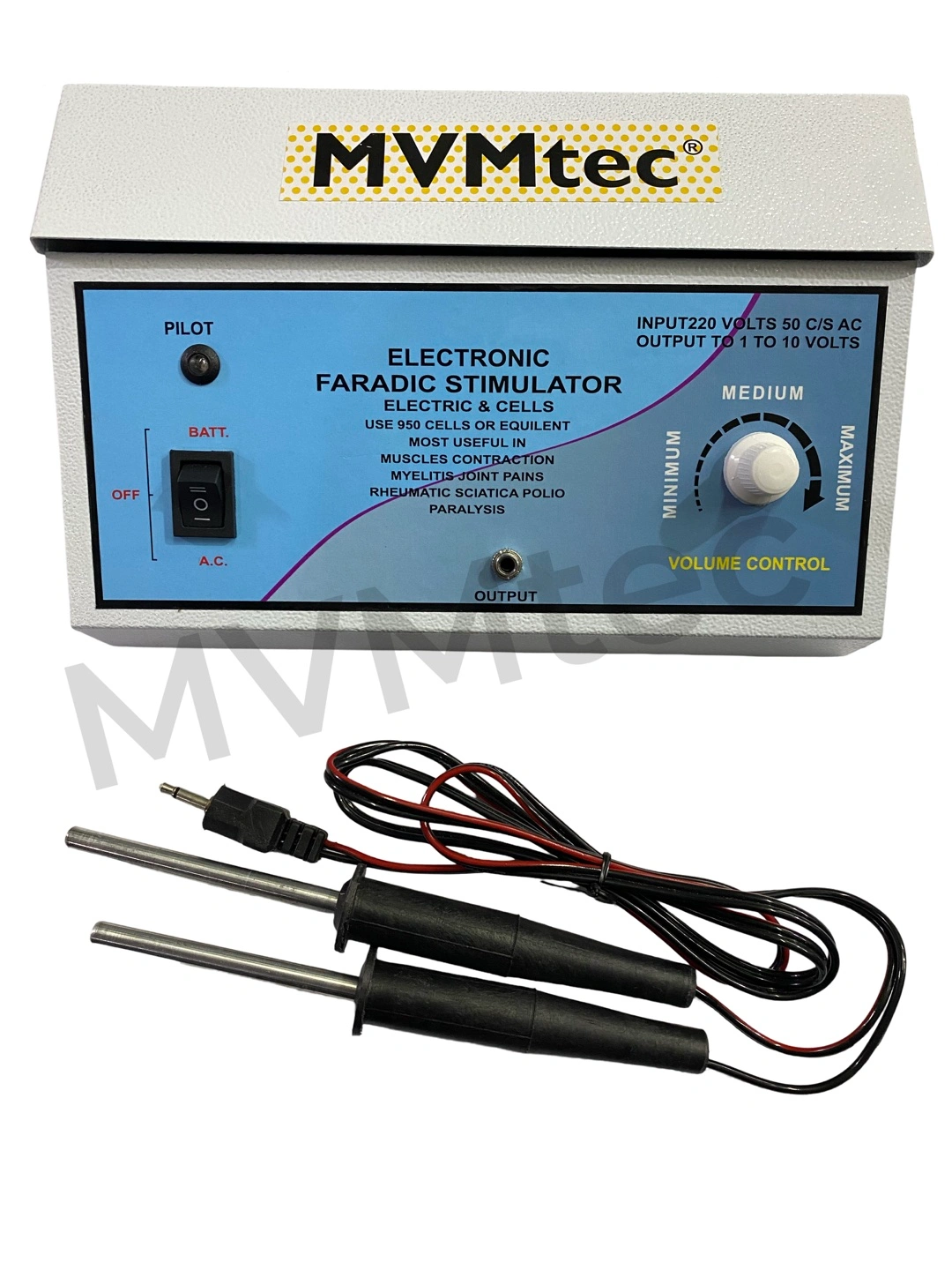 Electronic Faradic Machine With Probe ( Electric And Battery Operated ...