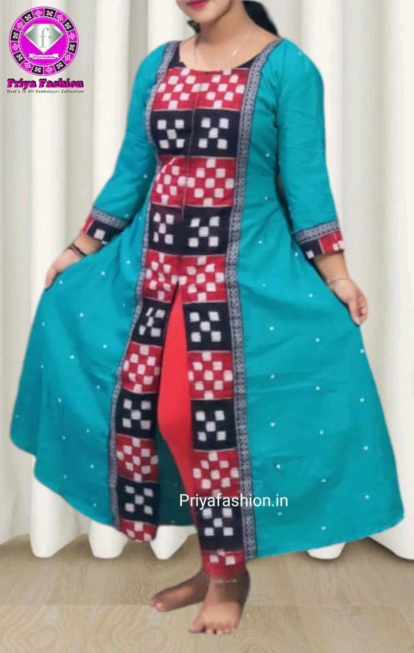 102243 Sambalpuri Round Kurti Top