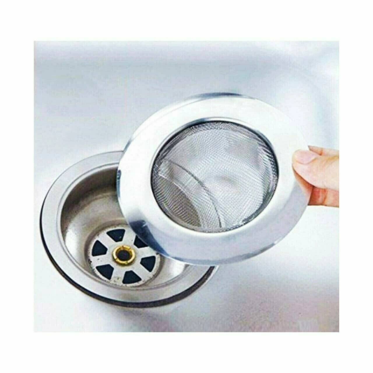 Stainless Steel Strainer Kitchen Drain Basin Basket Filter Stopper ...