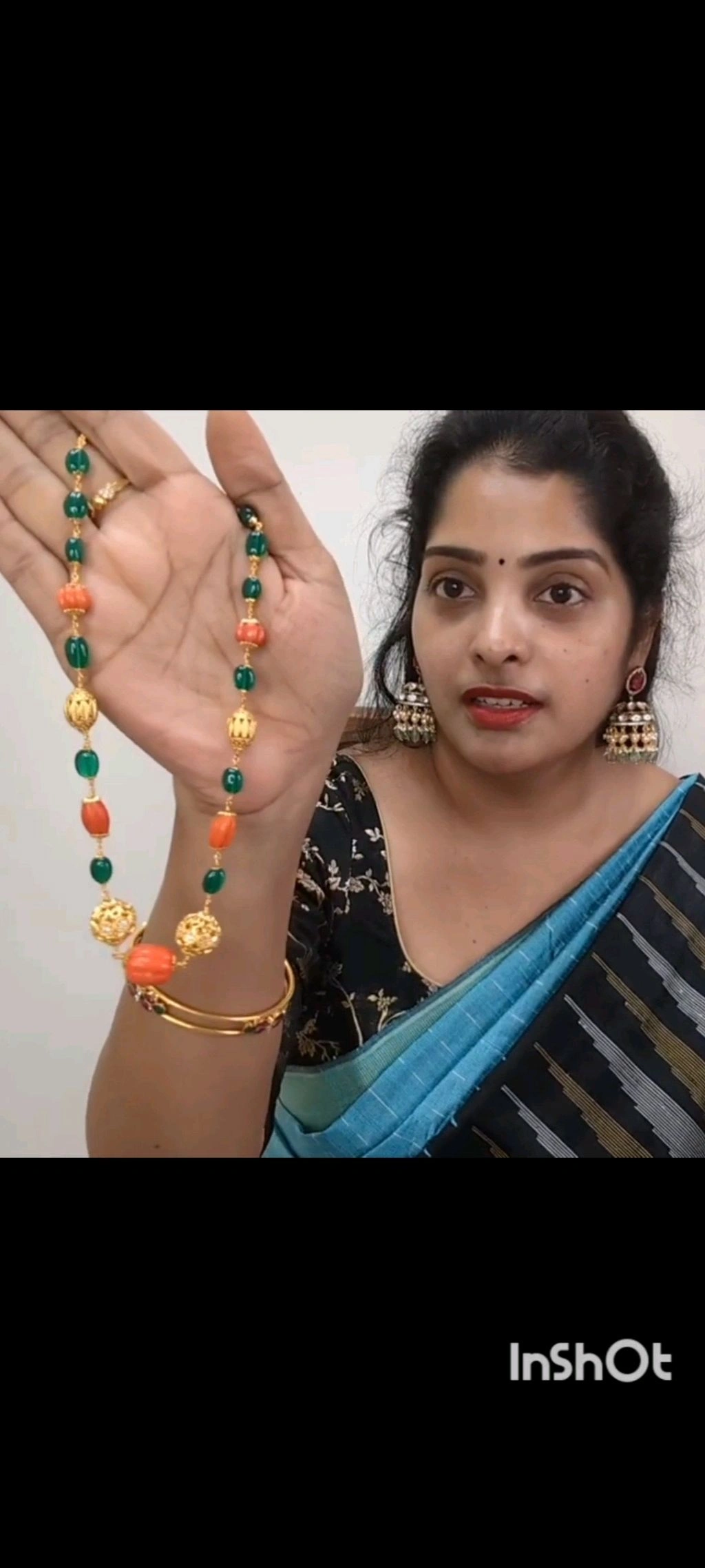 Coral With Nakshi Ball Handmade Chain