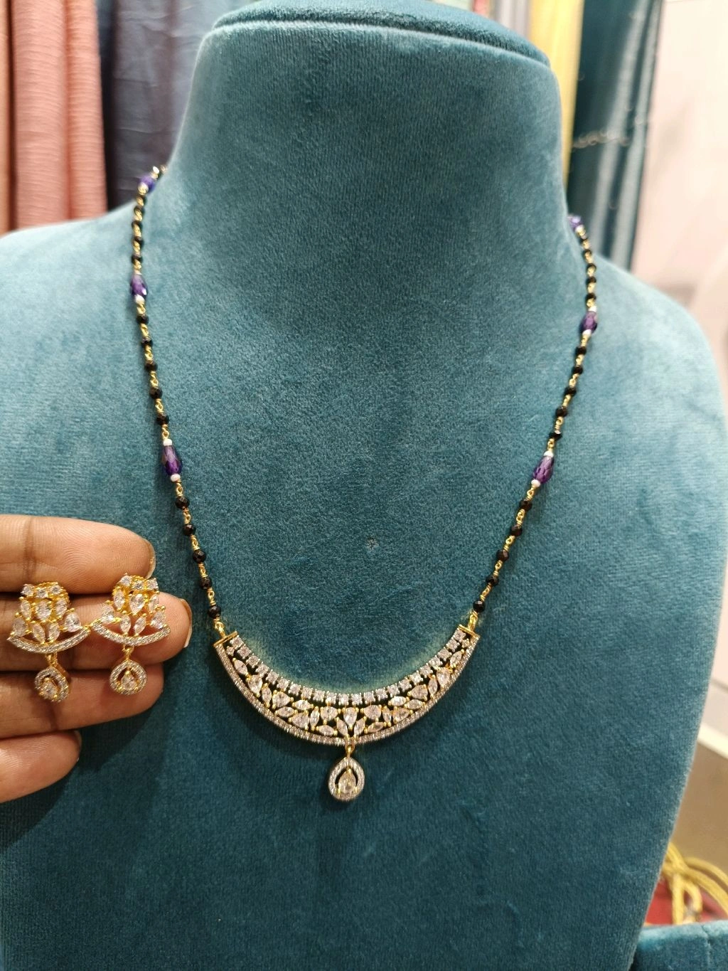 Real Diamond Copy With Real Beads