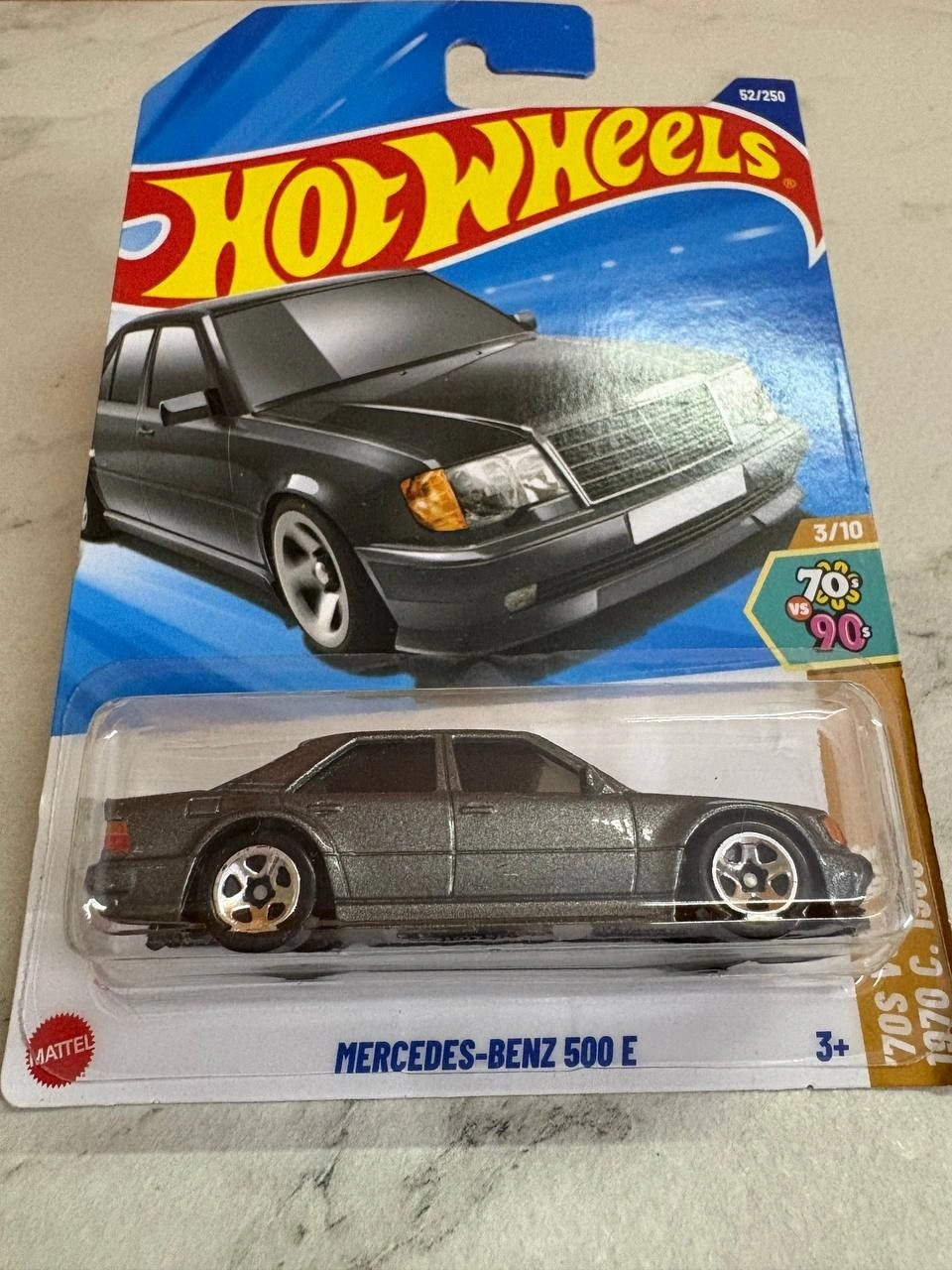 Hot Wheels 1:64 Scale | MERCEDES-BENZ 500 E | '70s Vs '90s | Gray ...