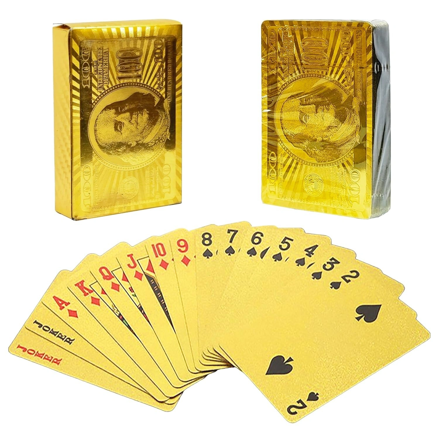 Golden Playing Cards - Stylish & Durable