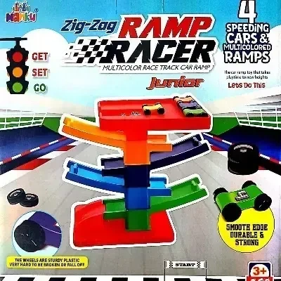 Zig Zag Ramp Racer Track Set - Thrilling Action