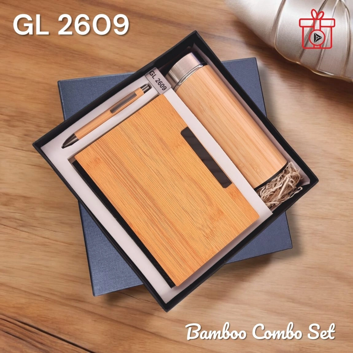 GL 2609 Wooden Bamboo Three in one Welcome Kit