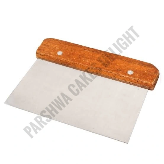 NEW STEEL SCRAPPER WITH WOODEN HANDLE