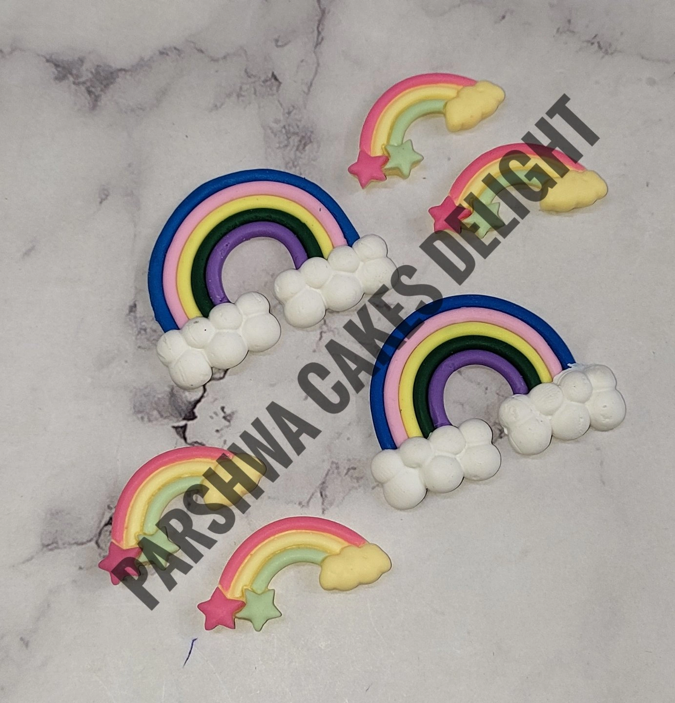 Pvc Rainbow Topper Set