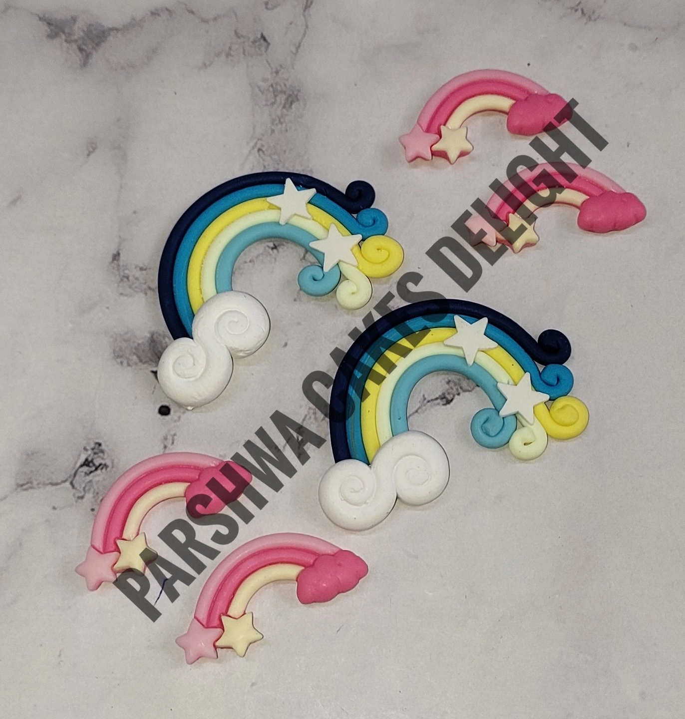 Pvc Rainbow Topper Set