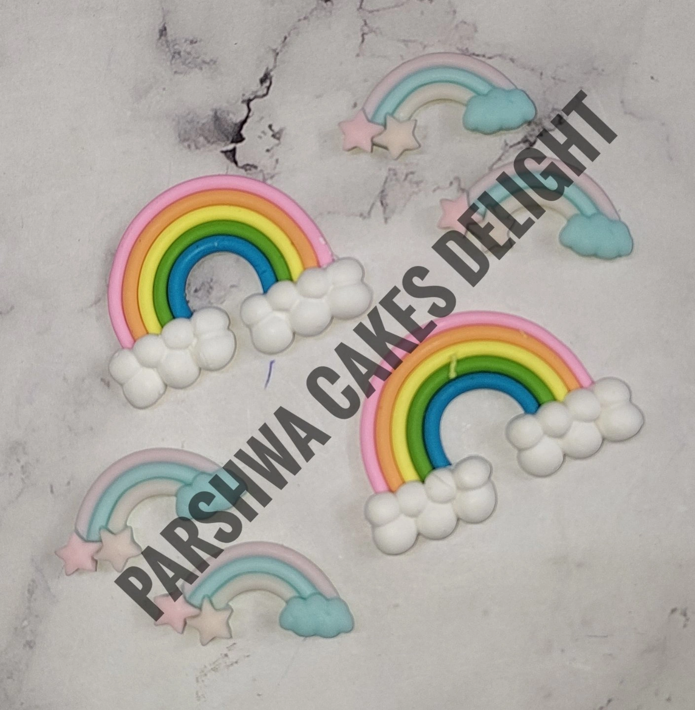 Pvc Rainbow Topper Set