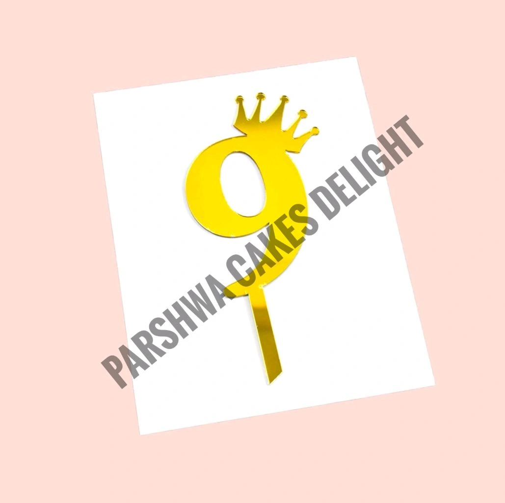 Acrylic Number Topper