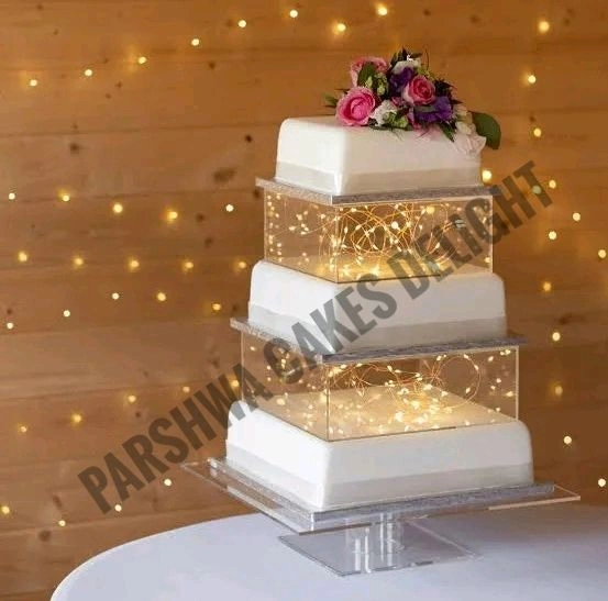 Square Acrylic Cake Spacer