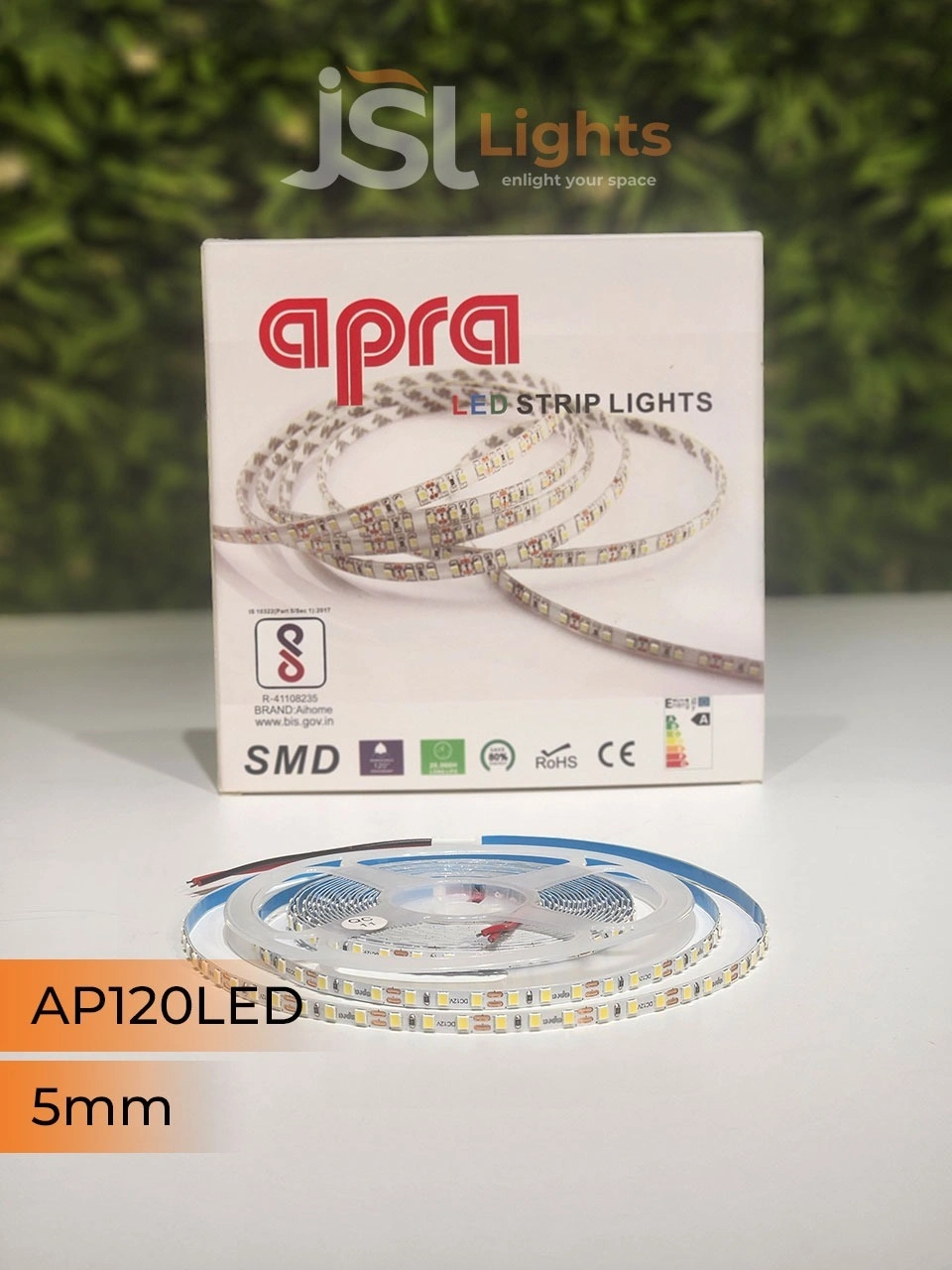 APRA 12V 2835 120Led 5mm Strip Light 5Mt Pack