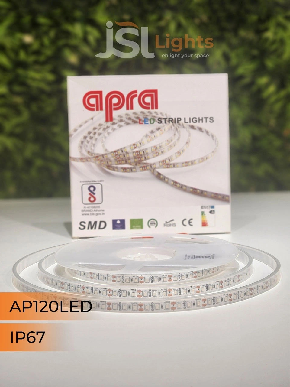 APRA 12V 2835 120Led IP67 Strip Light 5Mt Pack