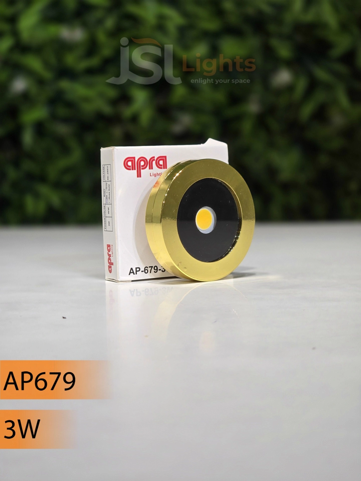 APRA 679 3W GD Striker Round Surface Light