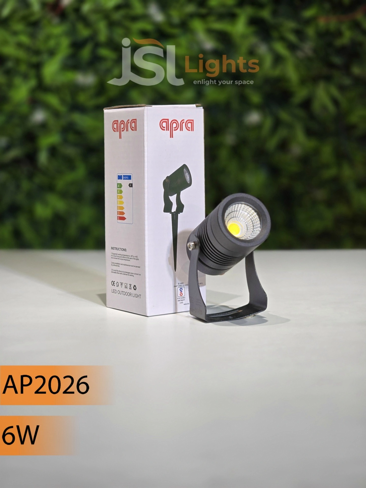 APRA 2026 6W LED Spike Garden Spot Light