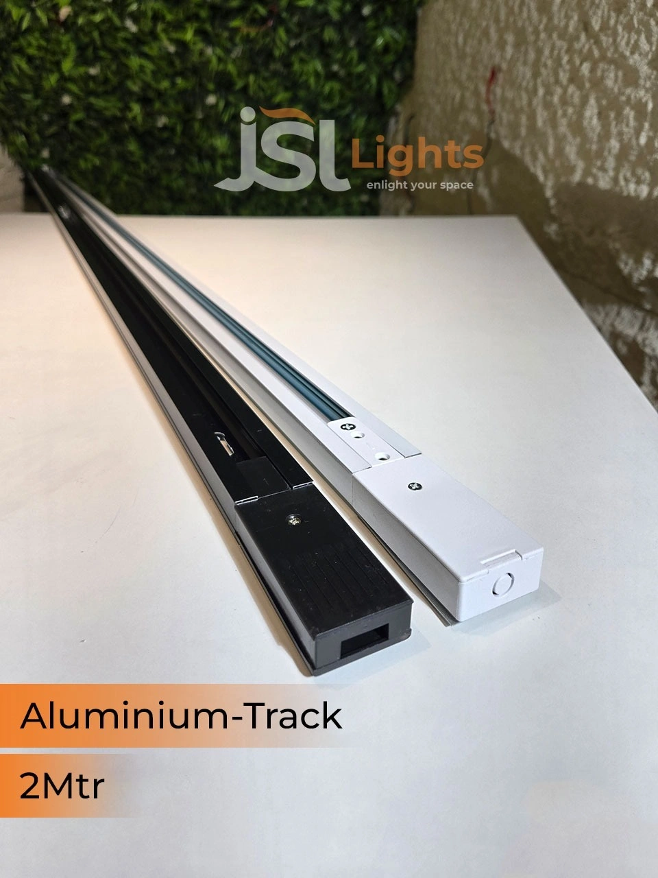 APRA 1Meter Aluminium White Ceiling Track Channel