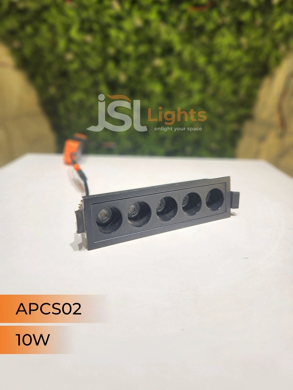 AP CS02 10W Black Linea Recessed COB Spotlight