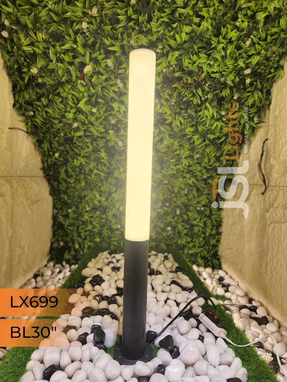 LX 699 12W 30" Outdoor bollard Garden Light.