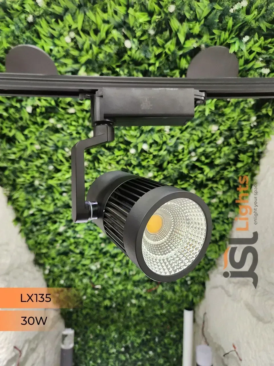 LX 135 30W LED Track Spotlight Black Body
