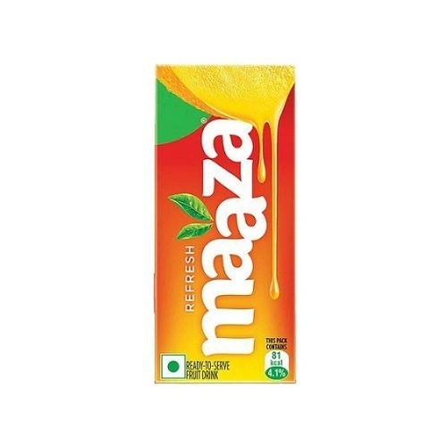 Maaza Refresh Mango Drink, 125ml Tetra Pack