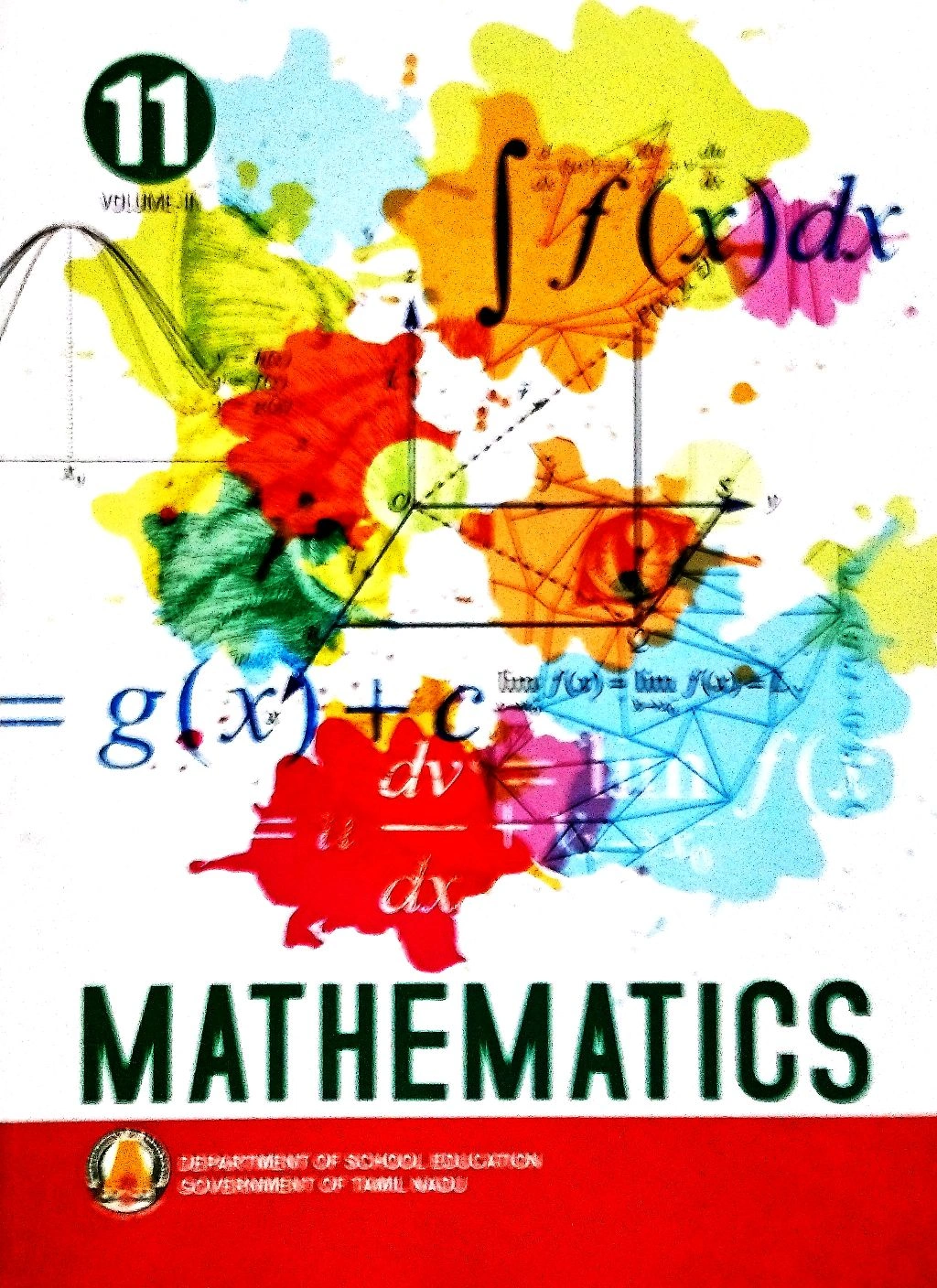 Tamilnadu Textbooks 11th Maths Book Vol-1 - Vol-2