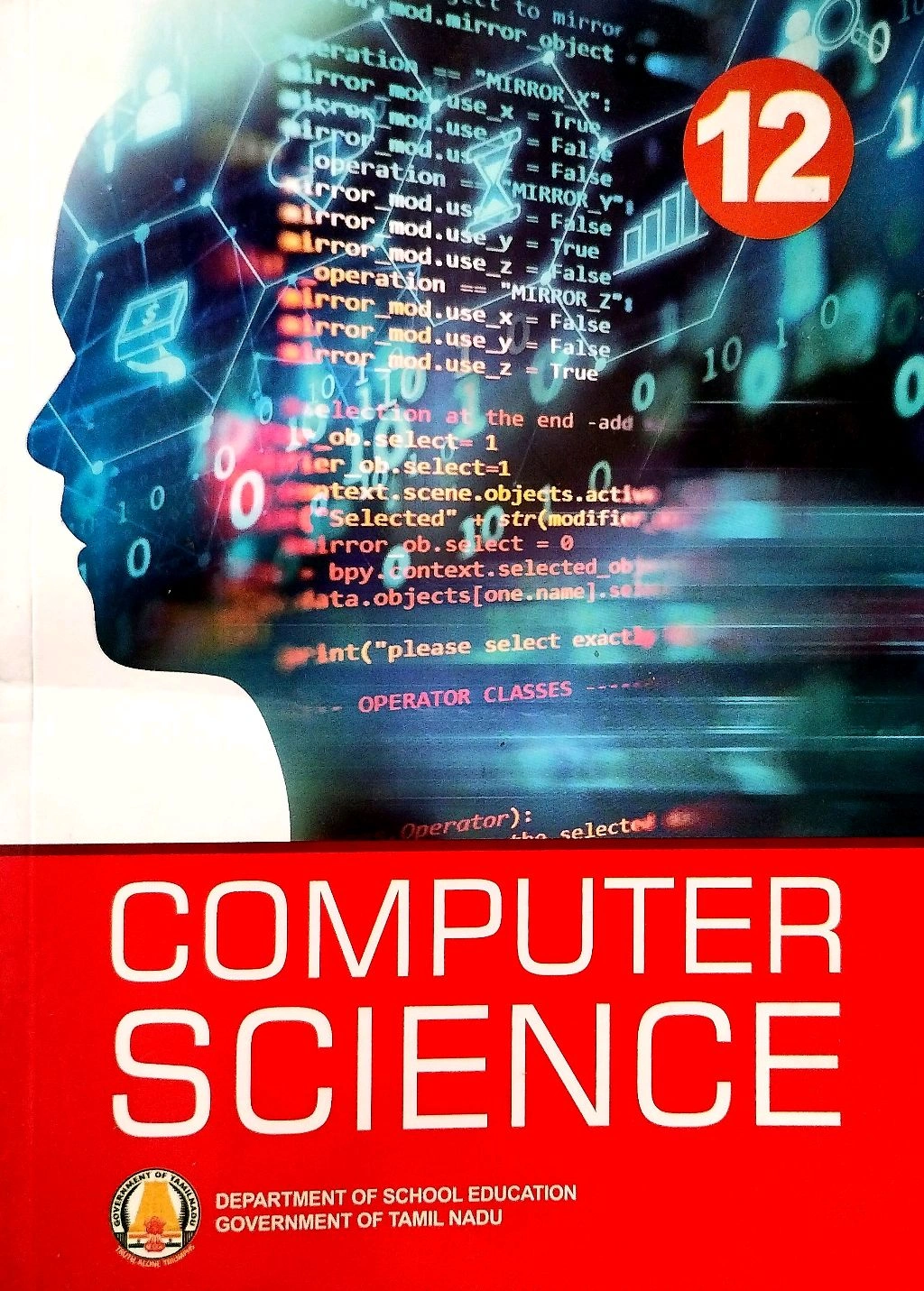 Tamilnadu Textbooks 12th Computer Science Book
