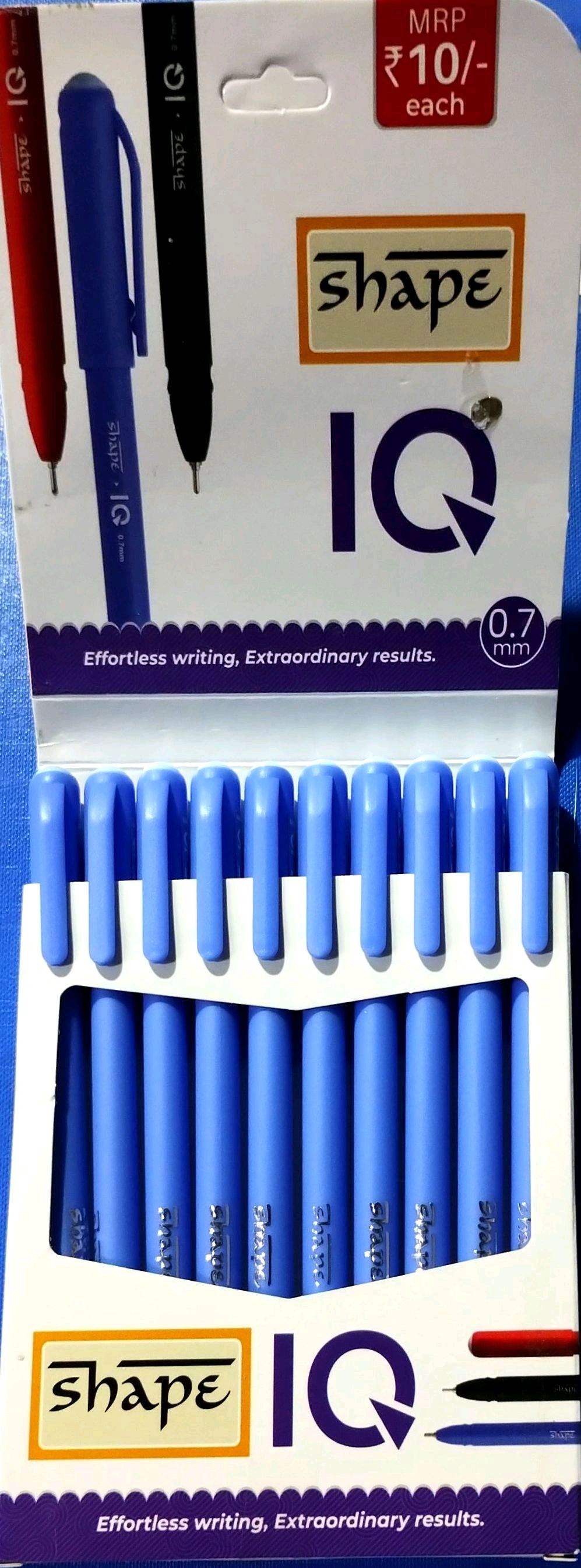 Shape IQ Ball pen Bule 0.7mm (10pcs)
