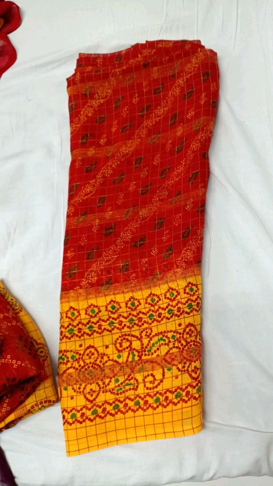 Print Chunri Sarees On Sharmili