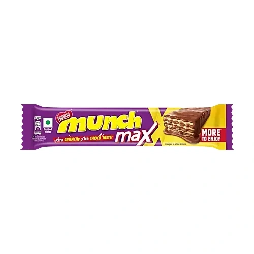 Nestle Munch Max Choco Coated Crunchy Wafer Bar, 38.5 g